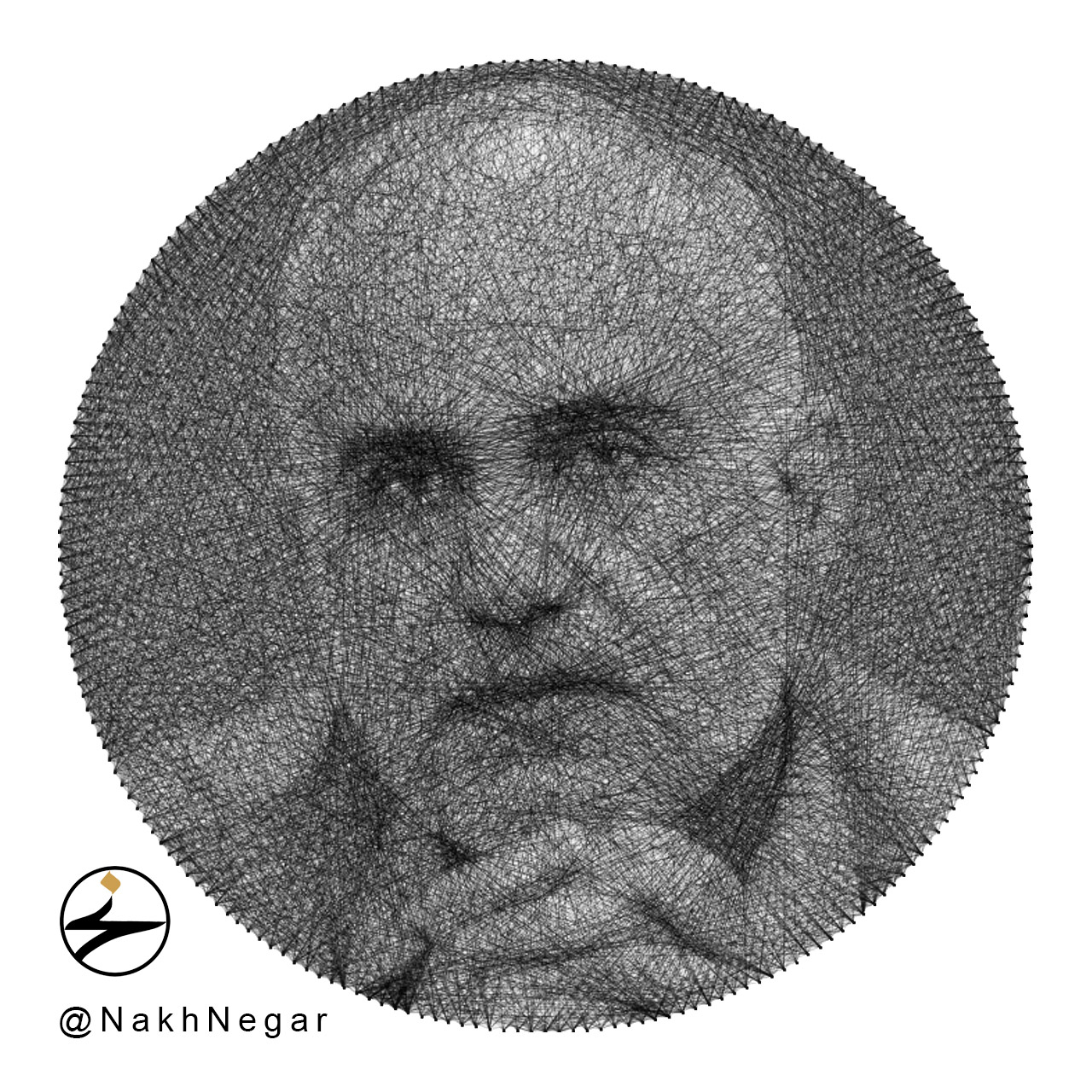 تابلونخ نفیس مدیرعامل شرکت پتروپارس نخ نگار قابی متفاوت، هدیه ای خاص